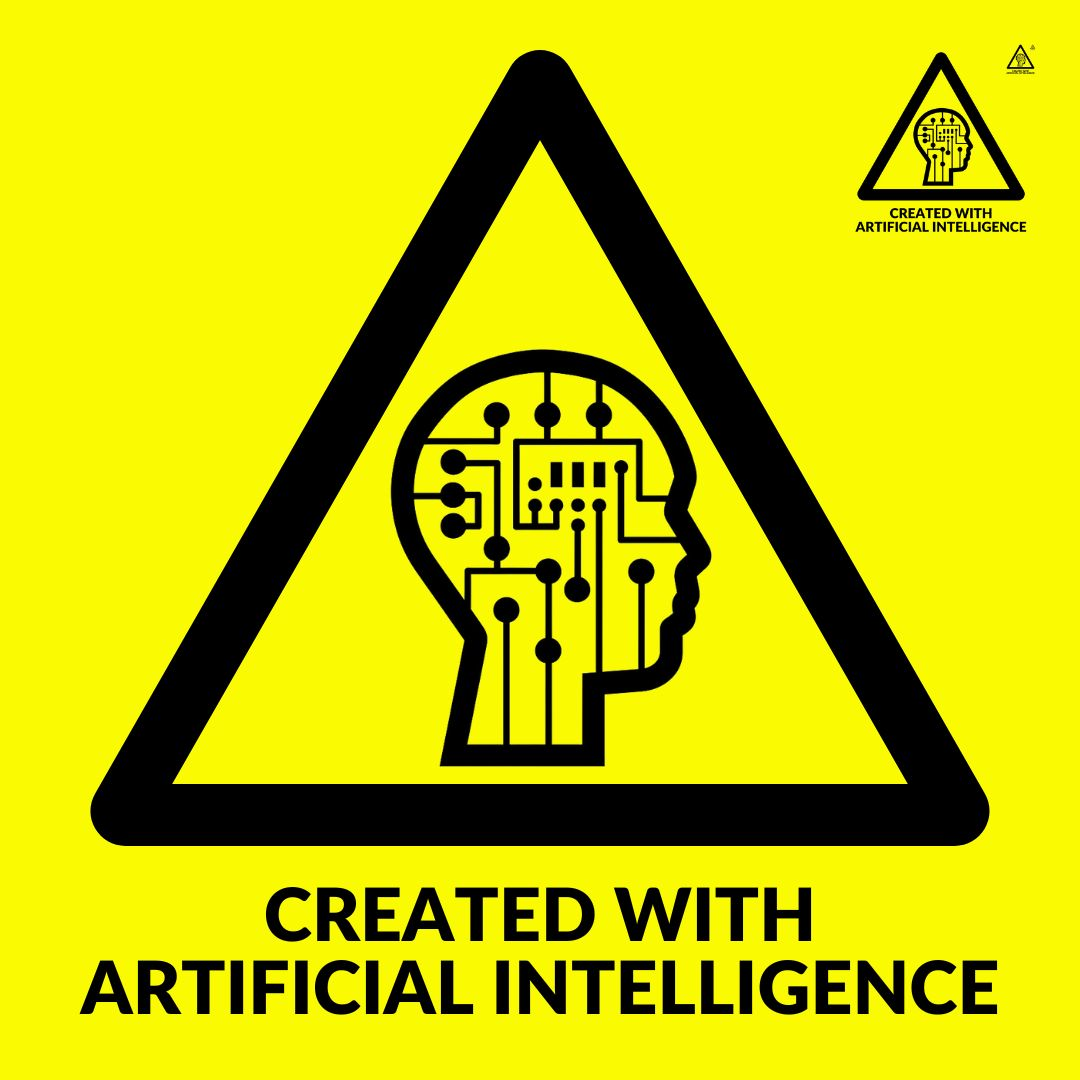Warning Sign “CREATED WITH AI” | David Orban