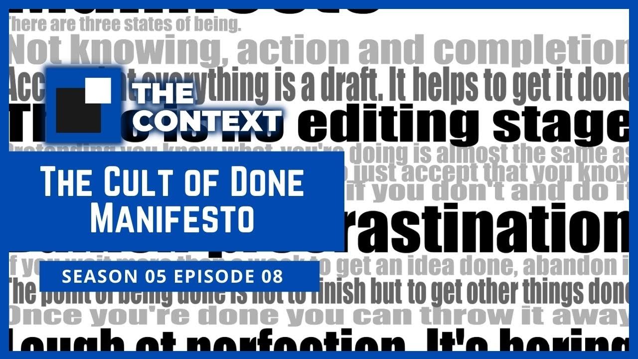 The Cult of Done Manifesto – David Orban